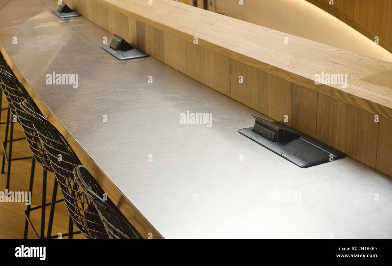 Table library Calgary Stock Photo - Alamy