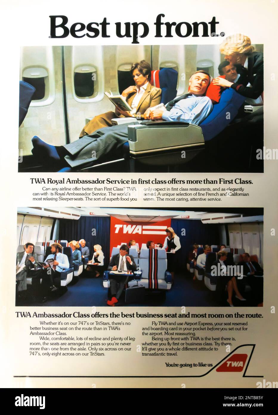 Trans world airlines advert hi-res stock photography and images - Alamy