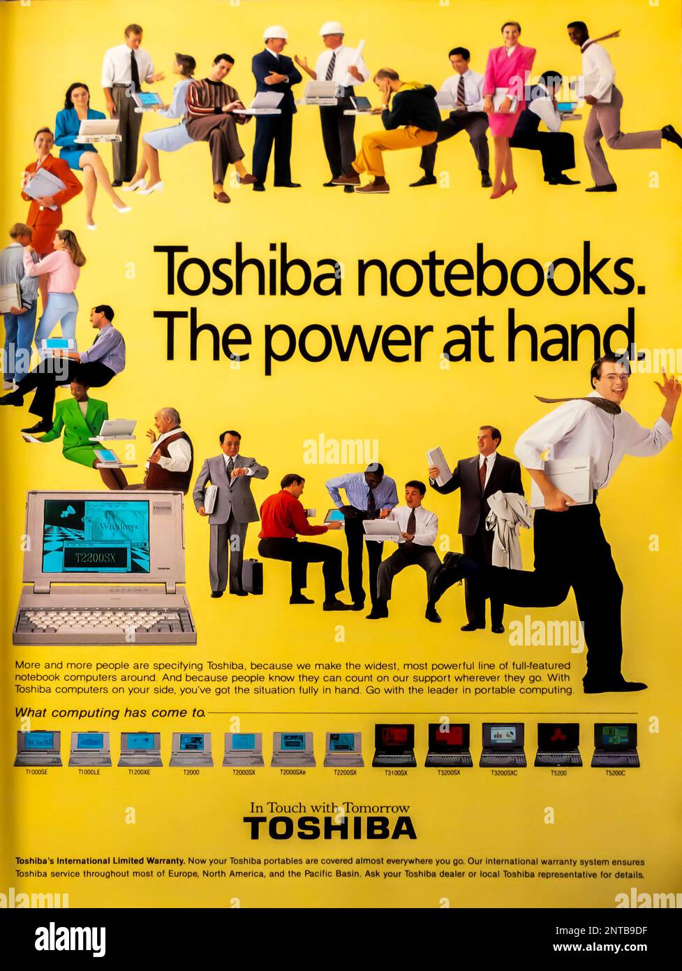 Toshiba laptop advert hi-res stock photography and images - Alamy