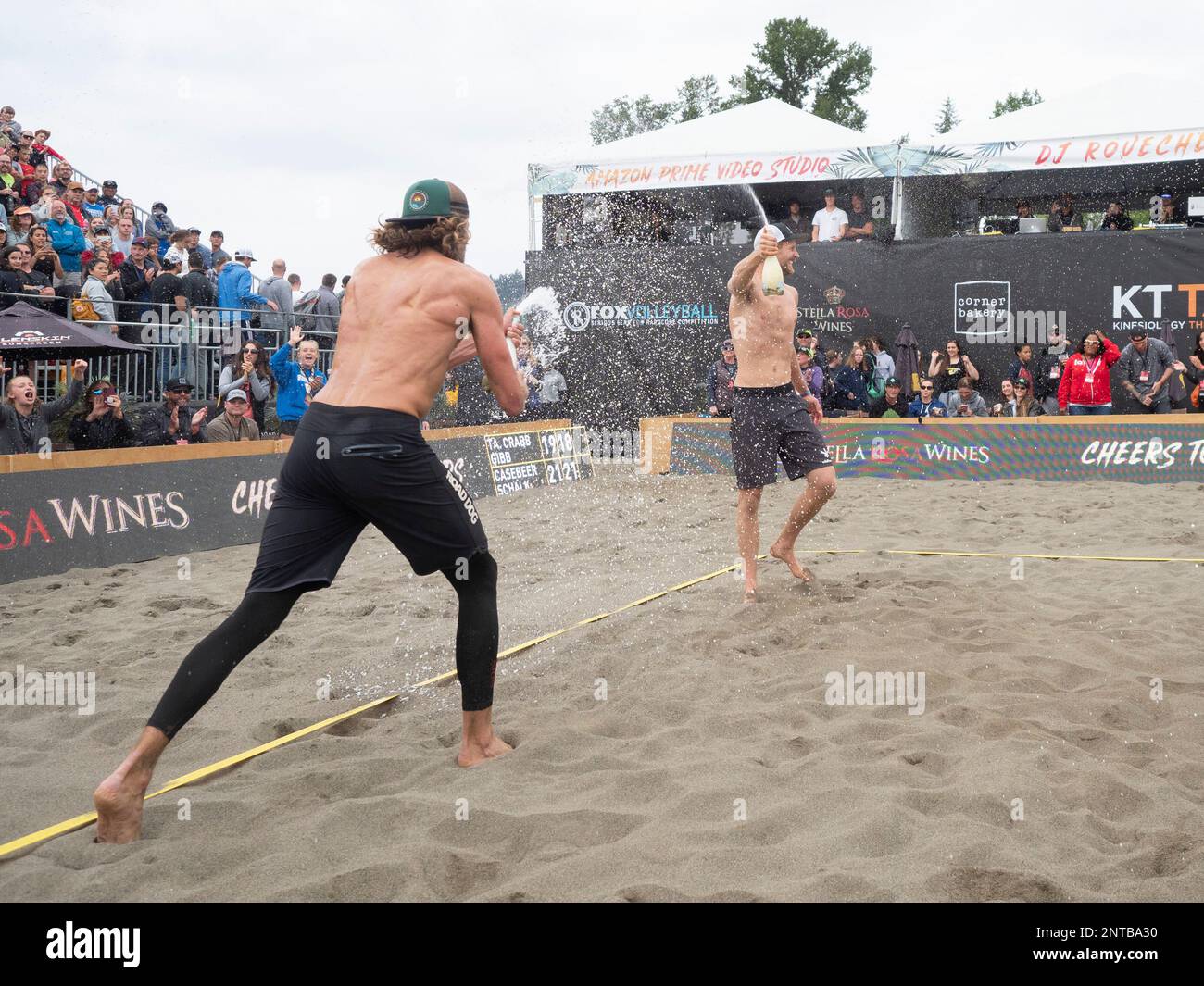 ISSAQUAH, WA - JUNE 23: Jeremy Casebeer and his teammate Chaim Schalk ...