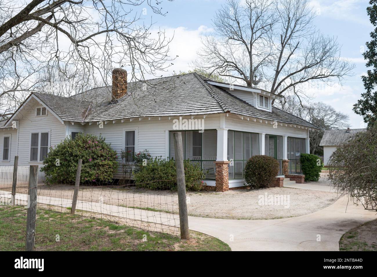 Plains, United States. 27th Feb, 2023. The boyhood home of former ...