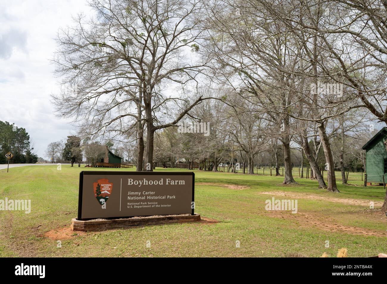 Plains, United States. 27th Feb, 2023. The boyhood home of former ...