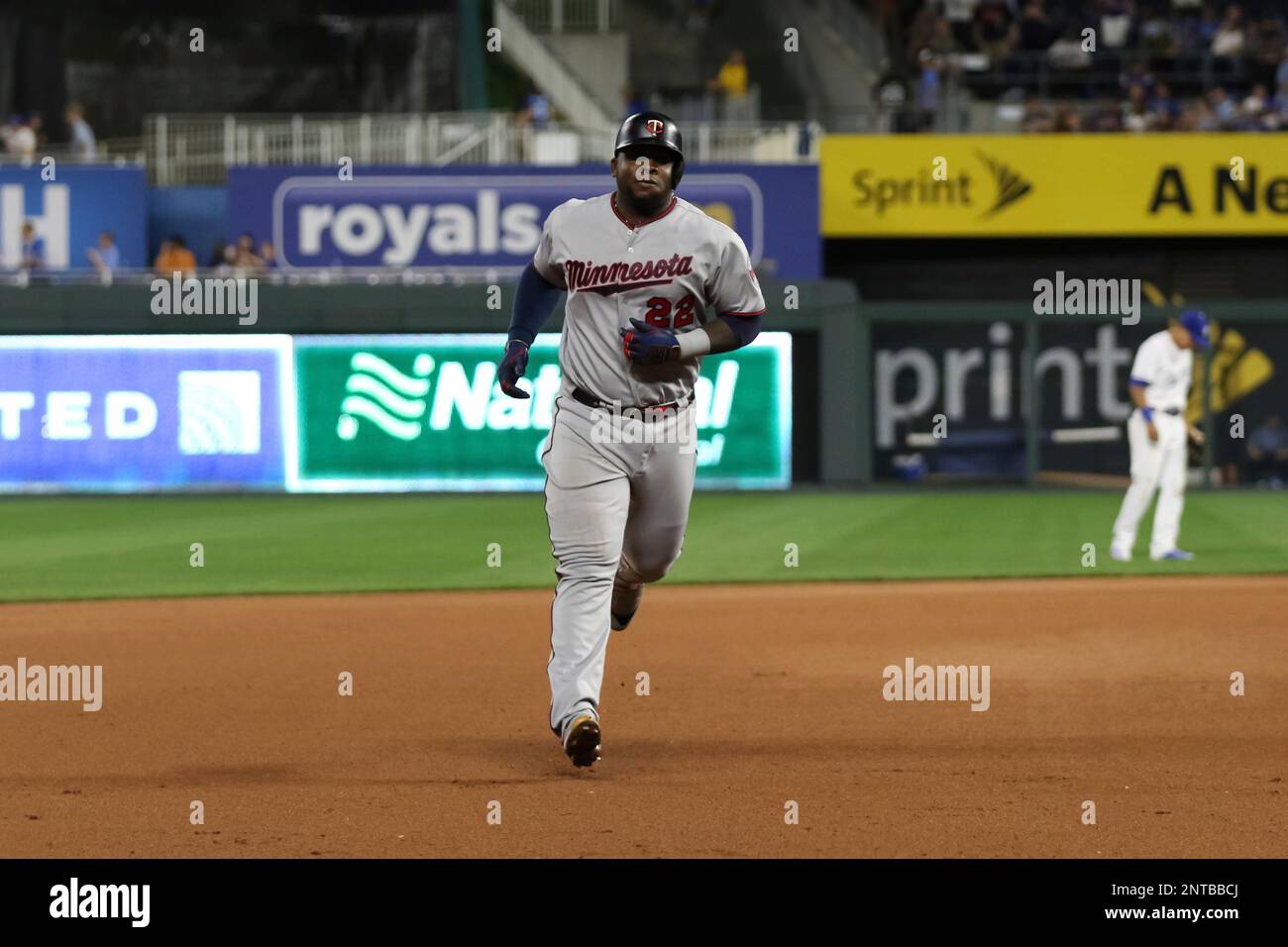 KANSAS CITY, MO - JUNE 21: Minnesota Twins third baseman Miguel Sano ...