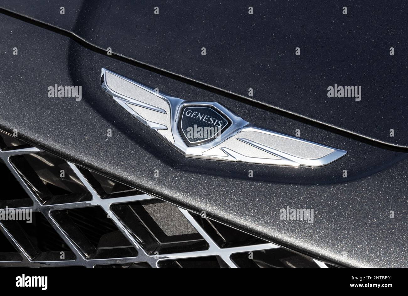 Noblesville - Circa February 2023: Genesis Hyundai GV80 Luxury SUV ...