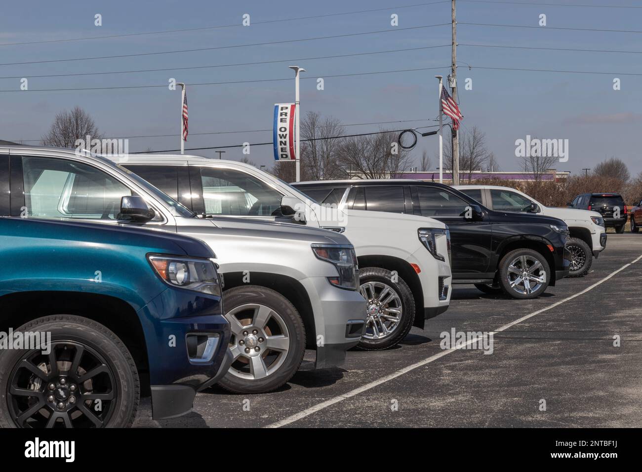 Noblesville - Circa February 2023: Used car display at a Chevrolet ...