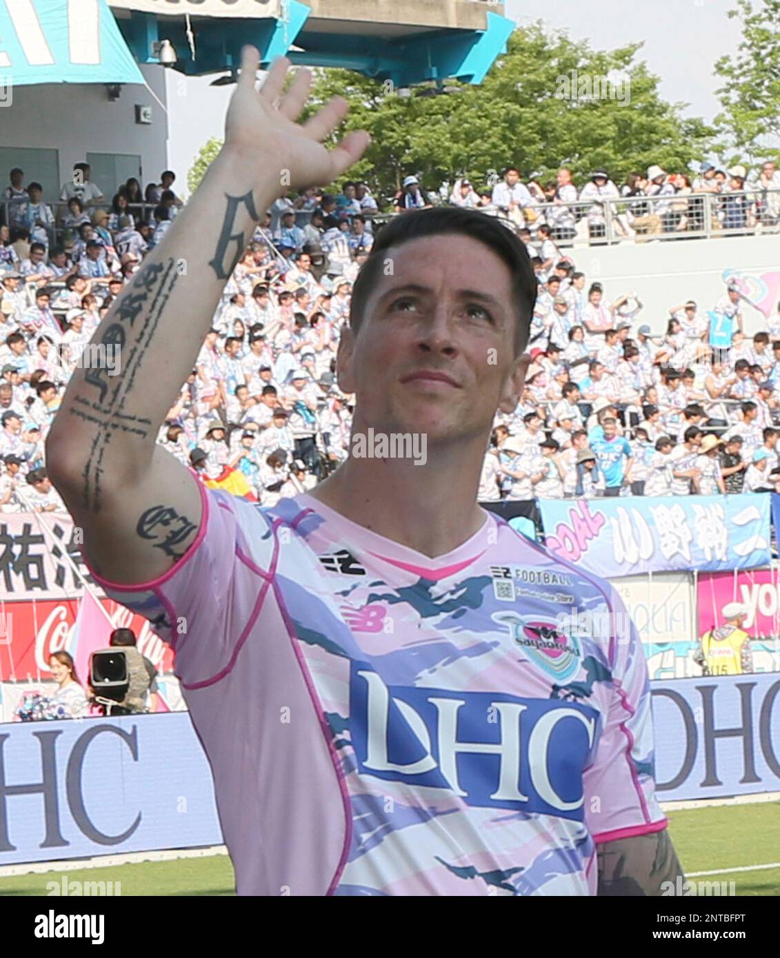 Spanish football player Fernando Torres of Sagan Tosu is seen at Best ...