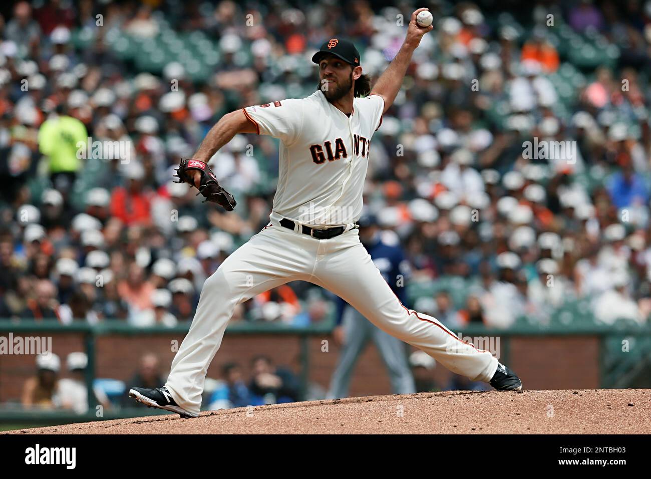 San Francisco Giants starting pitcher Madison Bumgarner (40) on the ...