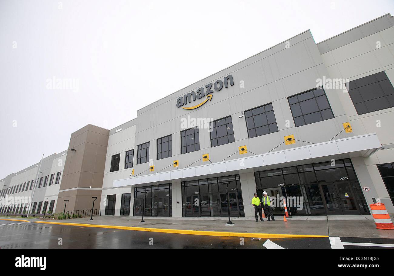 This Thursday, June 20, 2019 photo shows the exterior of Amazon's ...
