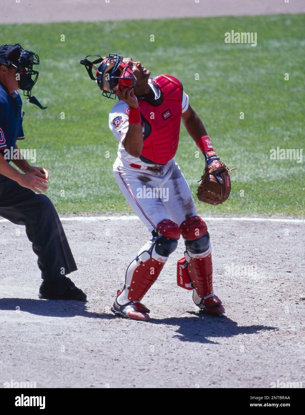 Cleveland Indians Catcher Sandy Alomar Jr. circa 1997. (Tony Tomsic via ...