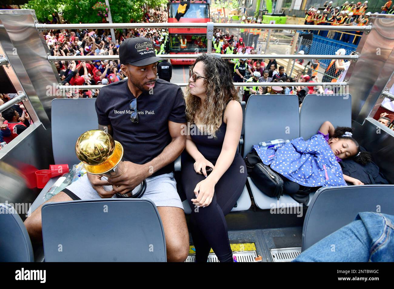 Toronto Raptors forward Kawhi Leonard and his girlfriend Kishele ...