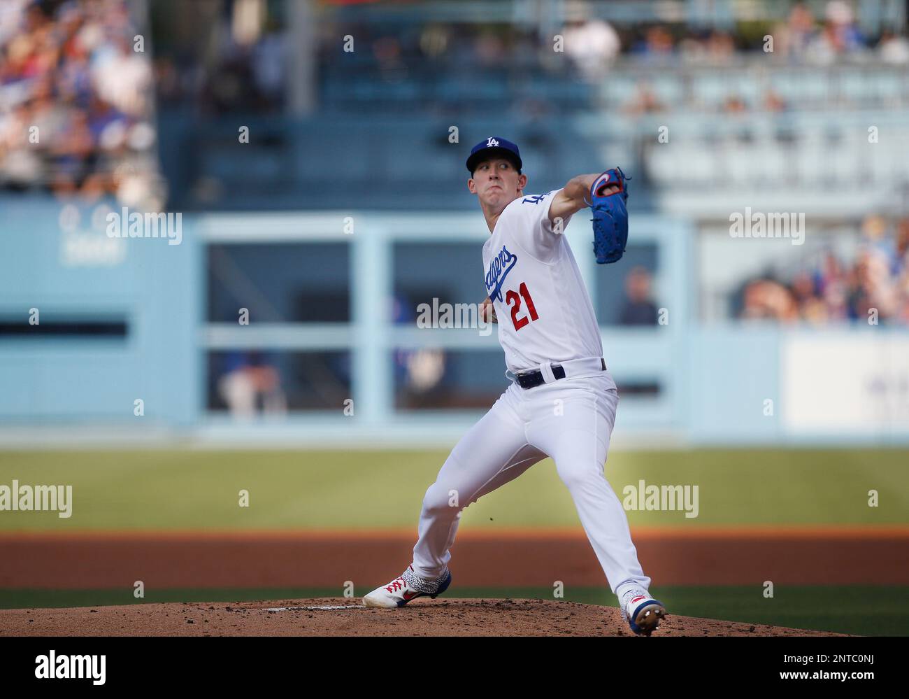 LOS ANGELES, CA - JUNE 15: Los Angeles Dodgers pitcher Walker Buehler ...