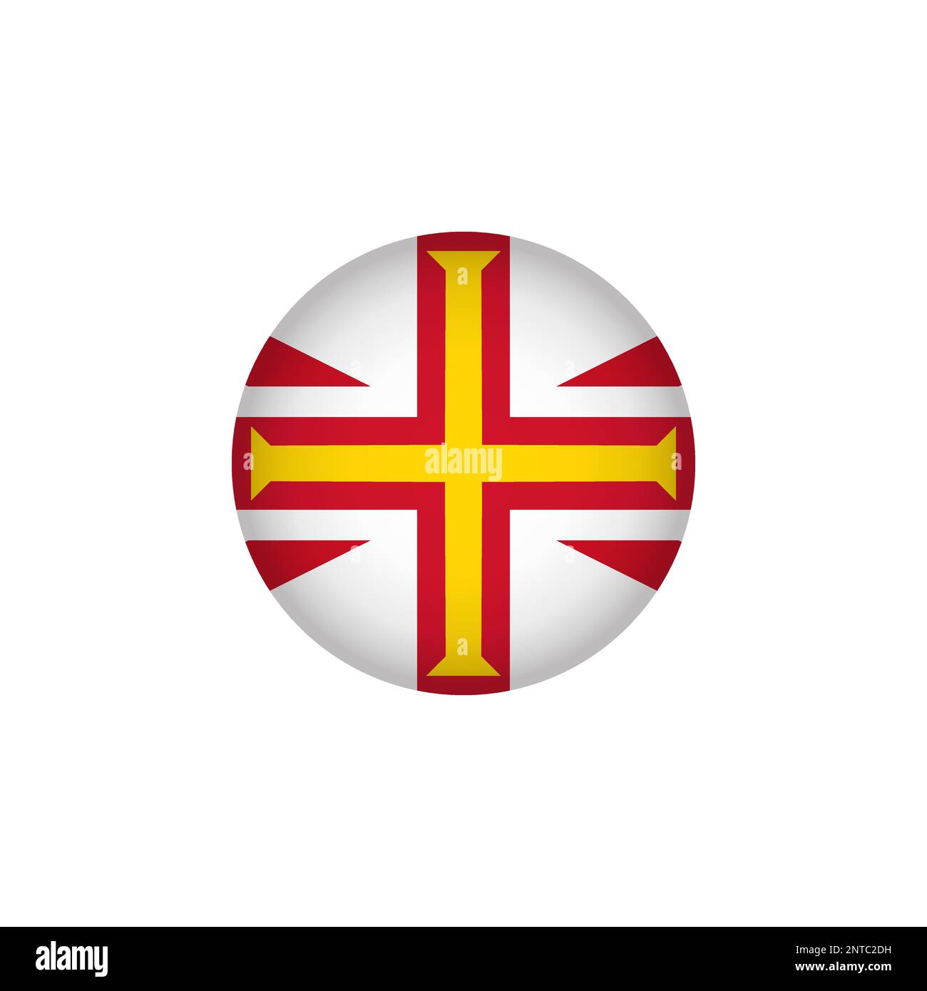 Channel Islands Europe Flag Icon. European Country Circled Flag. Stock ...