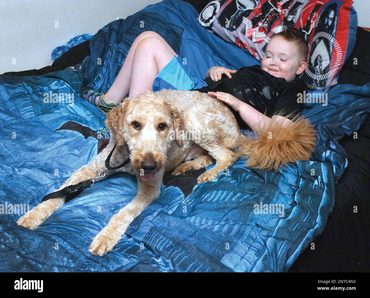 In this Thursday, June 13, 2019, photo Blake Pass who suffers from ...
