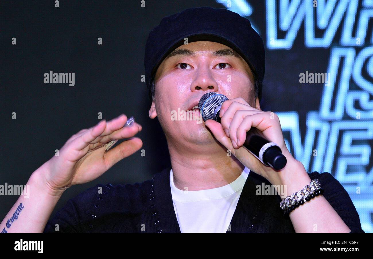 In this Aug. 20, 2013 photo, Yang Hyun Suk, the founder and producer of ...