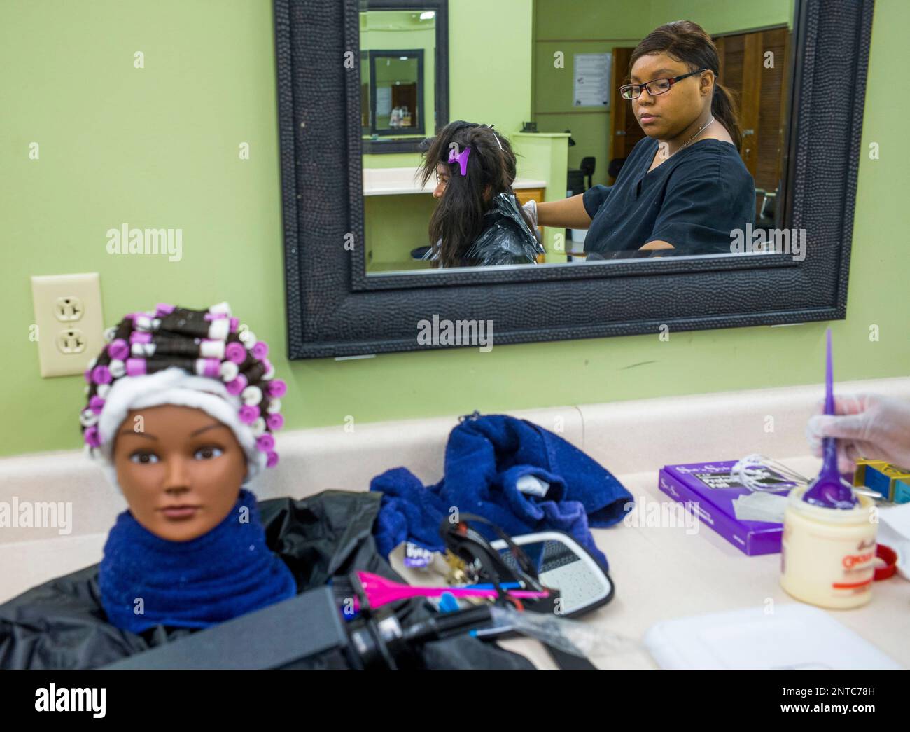 In this Thursday, May 16, 2019 photo, Woodruff Career and Technical ...