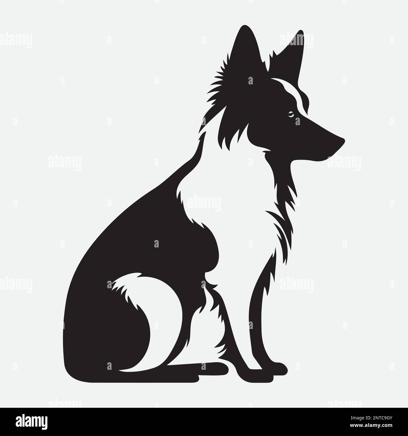 Dog Silhouette. Vector illustration Stock Vector Image & Art - Alamy