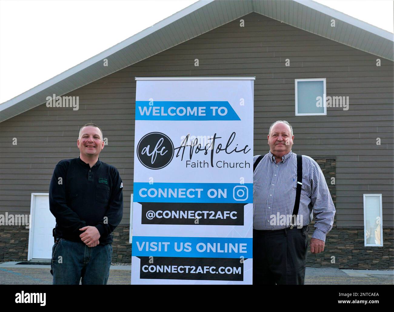 In this May 28, 2019 photo, Aaron Witmer, left, and Albert Starr of ...