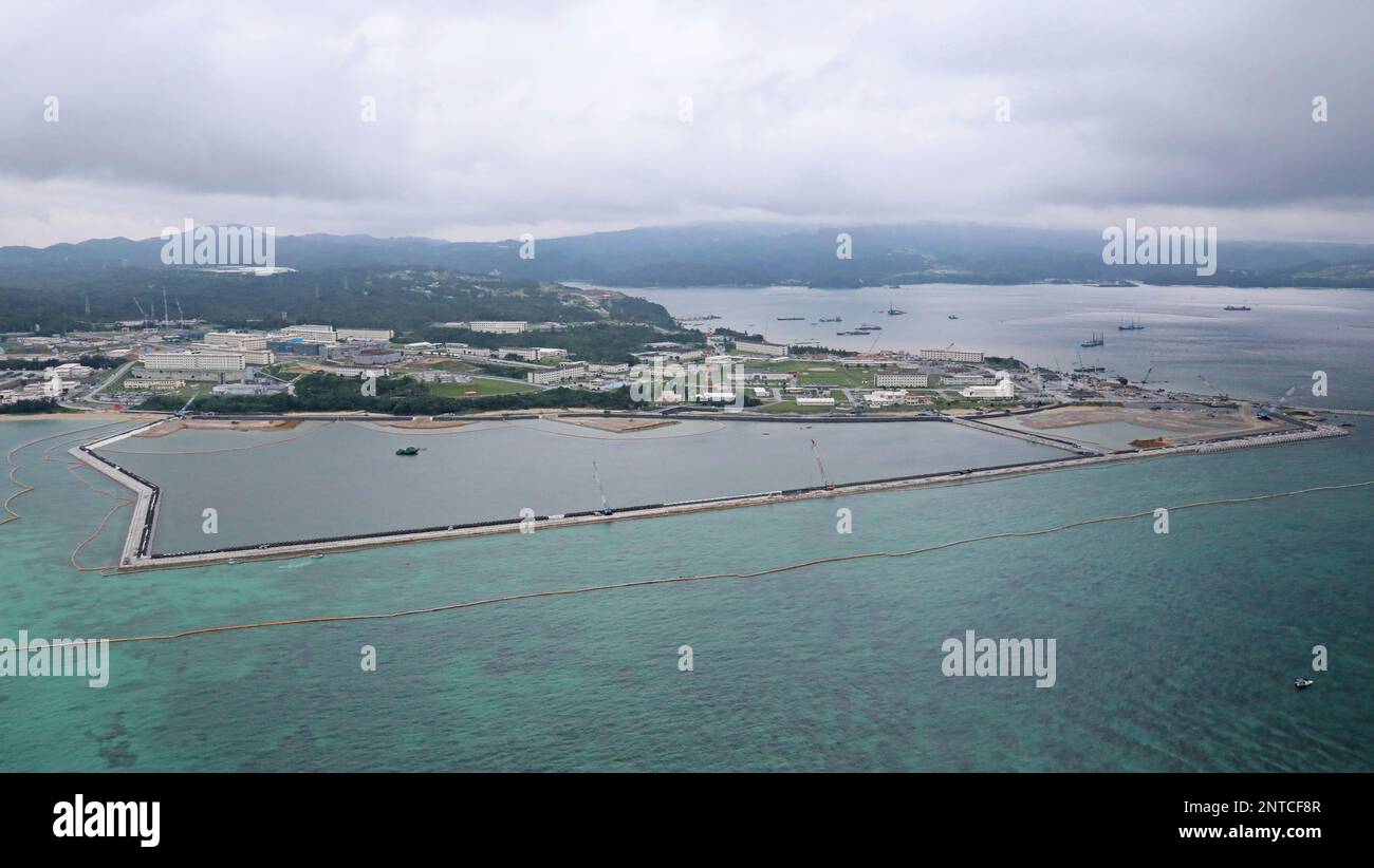 An aerial photo taken from Yomiuri jetliner, shows Japanese central ...