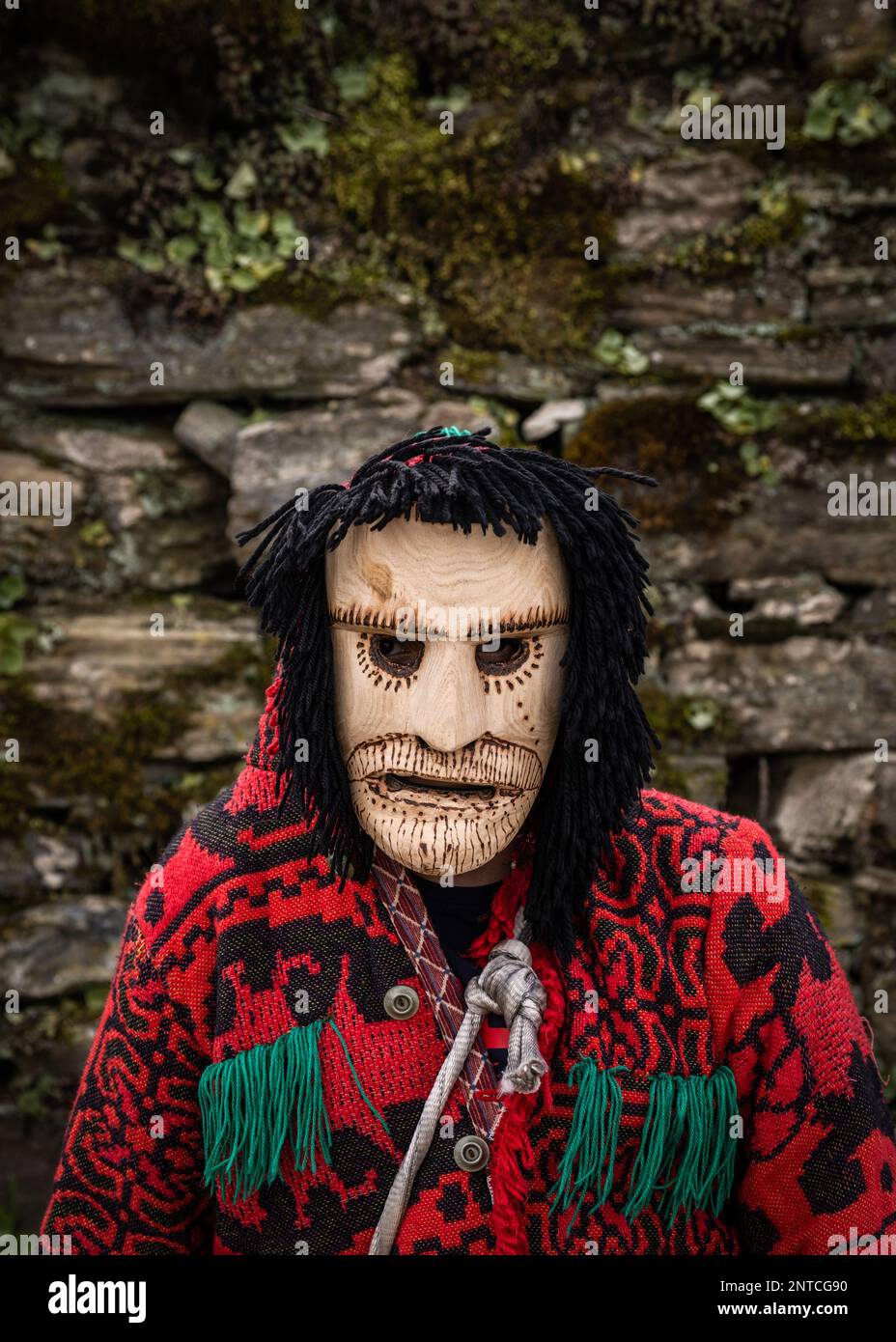 A reveler dressed as a devil poses for a portrait during the Carnival ...