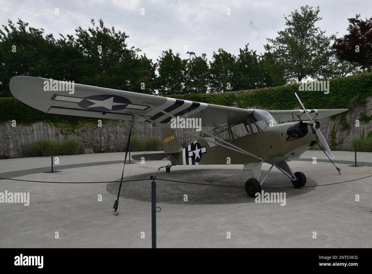 An Aeronca L-3 Grasshopper plane at the National D-Day Memorial in ...
