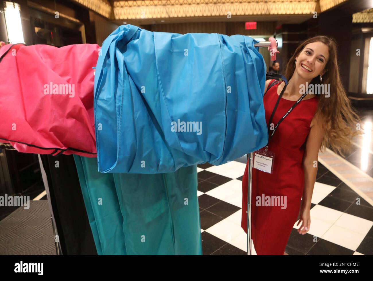 Francesca Collins, Miss Collegiate Miss New Jersey contestant arrive at ...