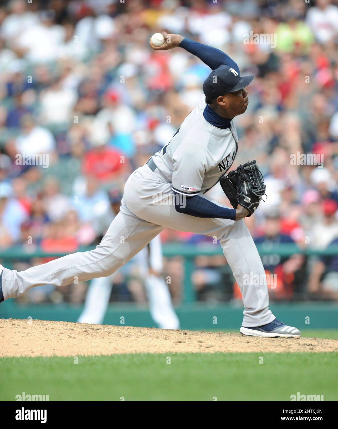 New York Yankees pitcher Aroldis Chapman (54) pitches during a MLB ...