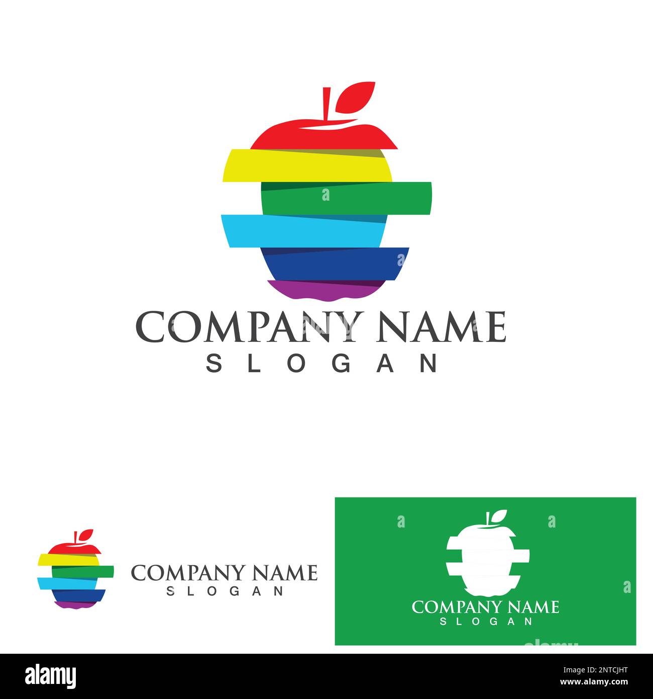 Apple logo. fruit healthy food design.Apple logo design inspiration ...