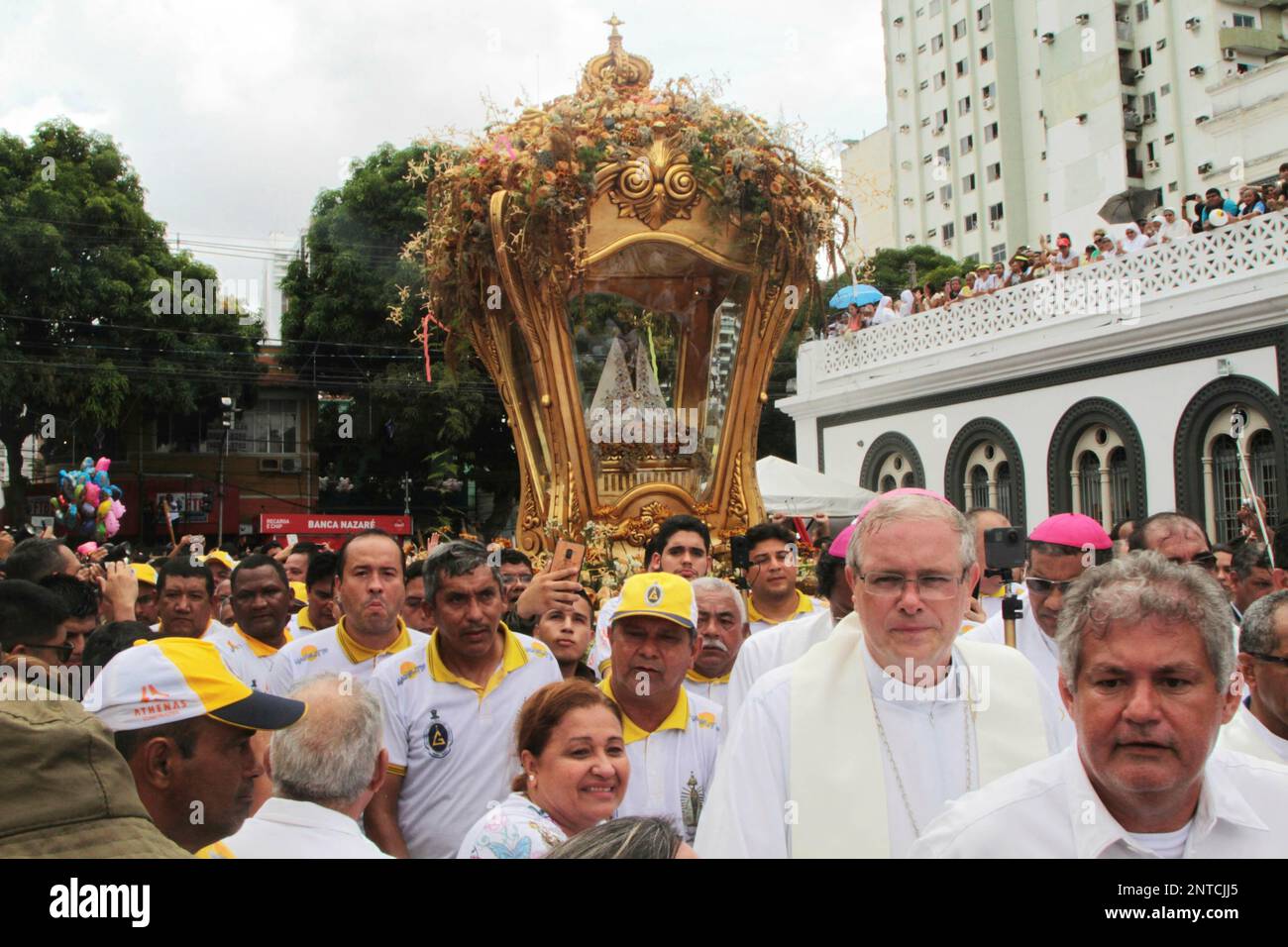 PA - Belem - 06/10/2019 - Archive, pilgrim image of Our Lady of Nazar leaves the berlinda on the ...