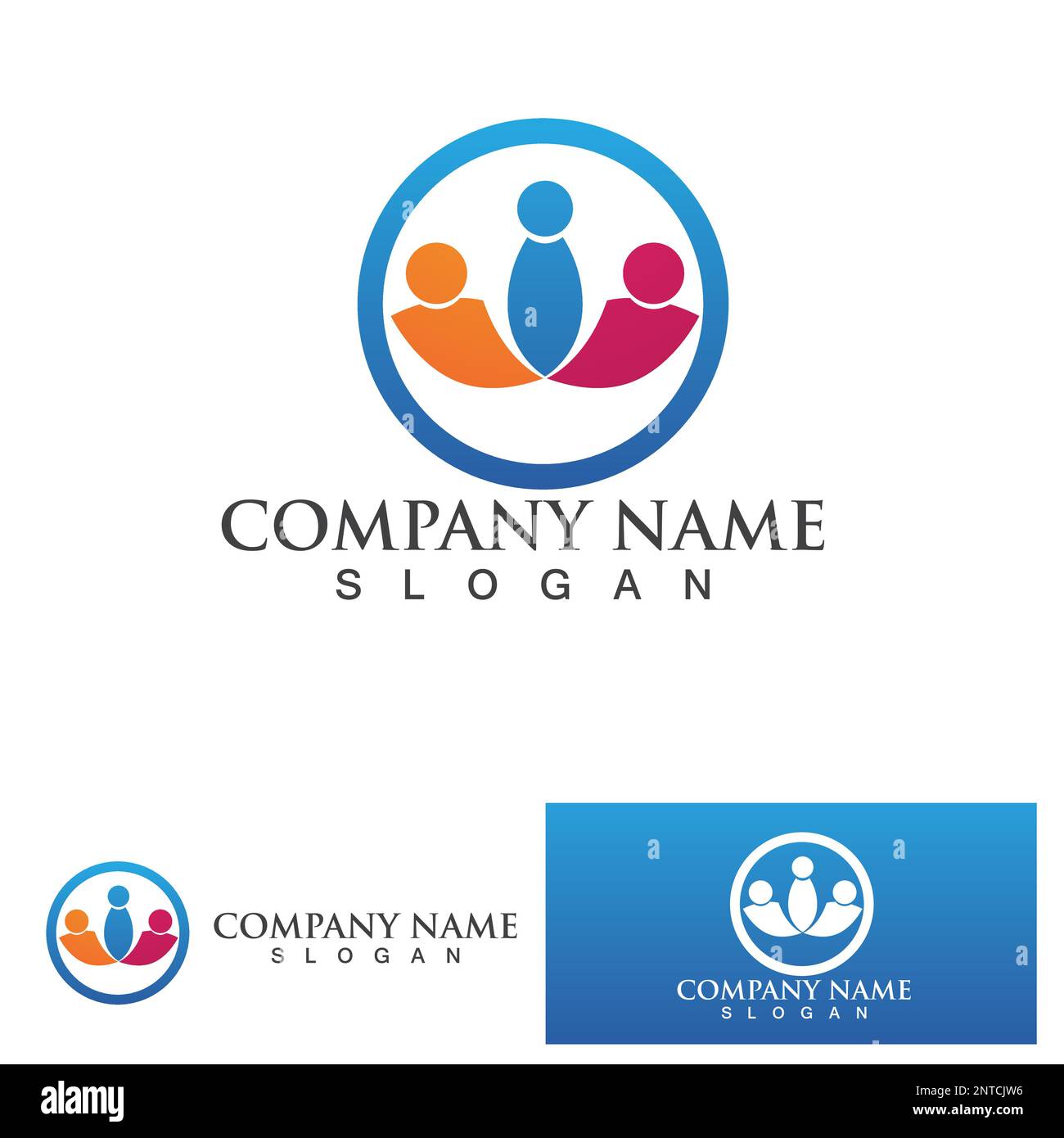 Community people group teamwork success logo Stock Vector Image & Art ...