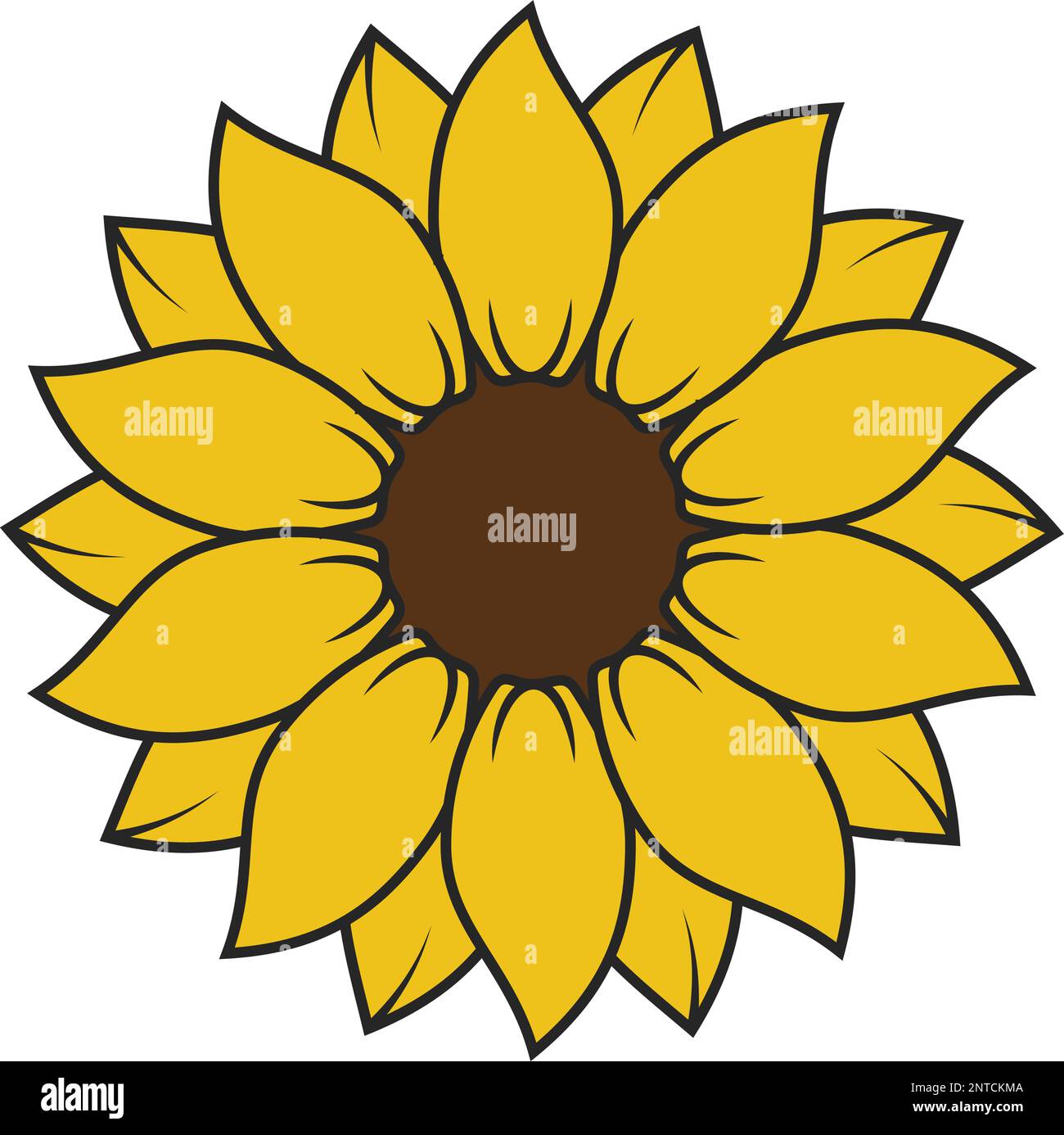 Sunflower Clipart | Sunflower SVG | Sunflower SVG Cut File | Sunflower ...