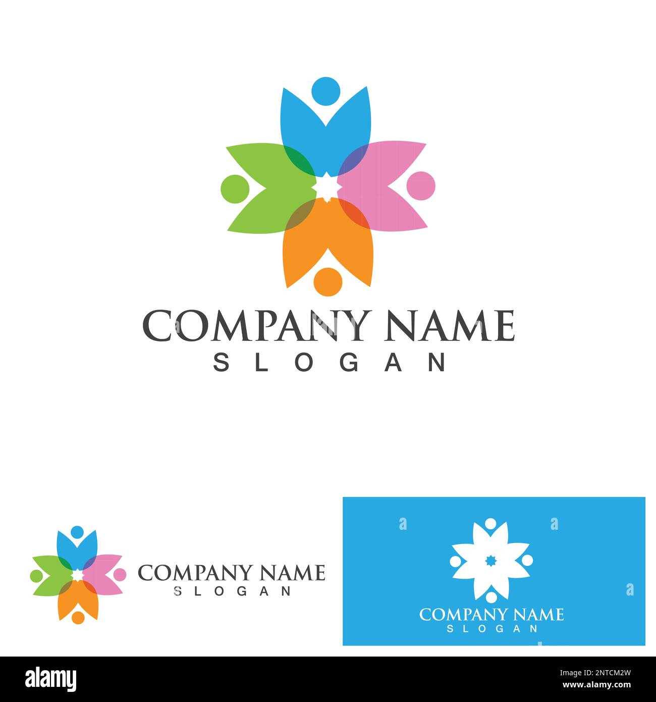 Community people group teamwork success logo Stock Vector Image & Art ...