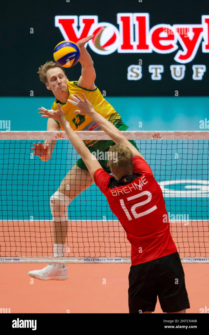 OTTAWA, ON - JUNE 9: Samuel Walker of Australia in a FIVB Nations ...
