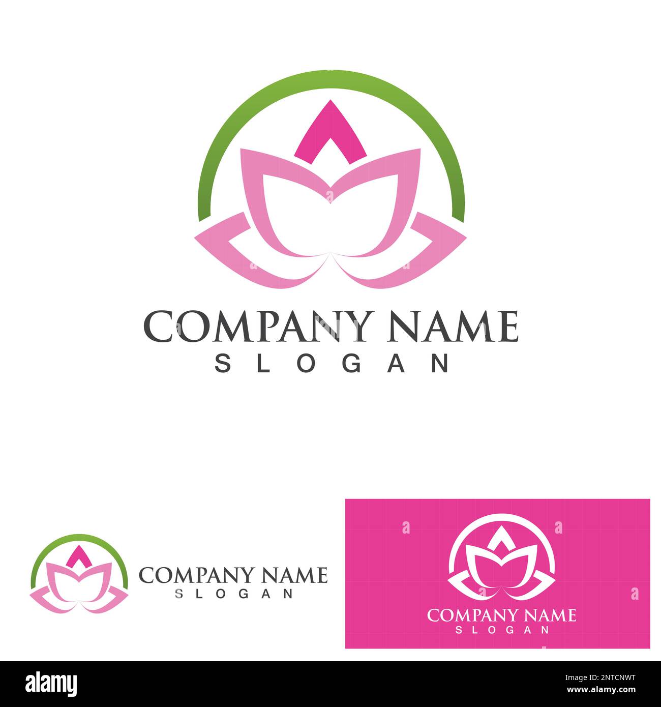 Beauty Vector lotus flowers design logo Template icon Stock Vector ...