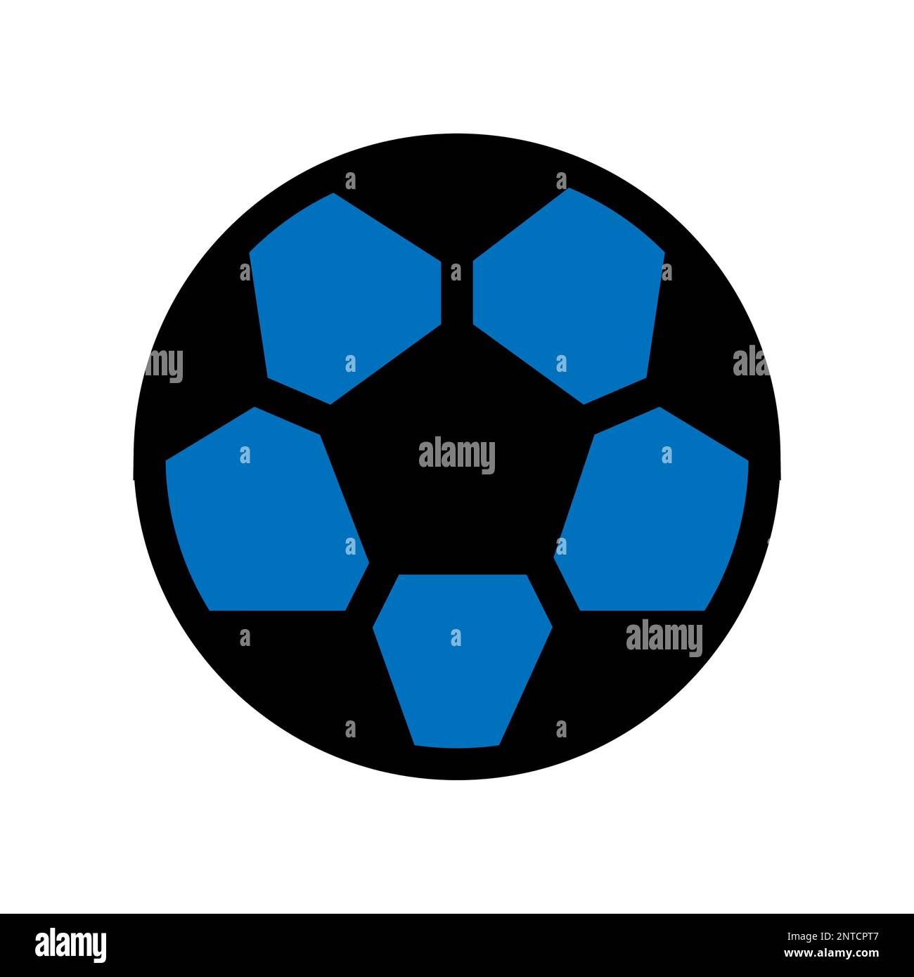 Soccer ball line icon isolated on white background. Black flat thin ...