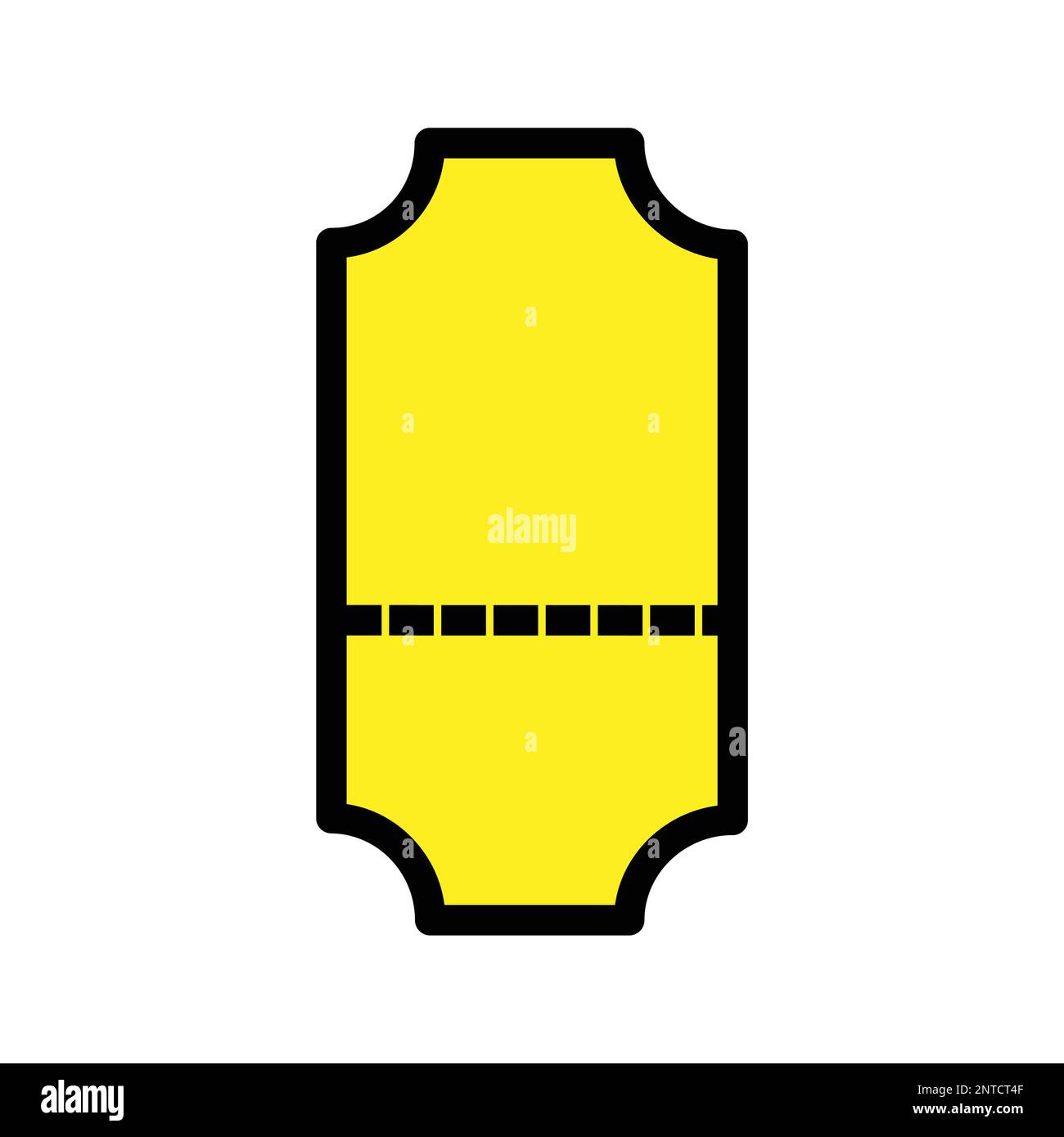Ticket line icon isolated on white background. Black flat thin icon on ...