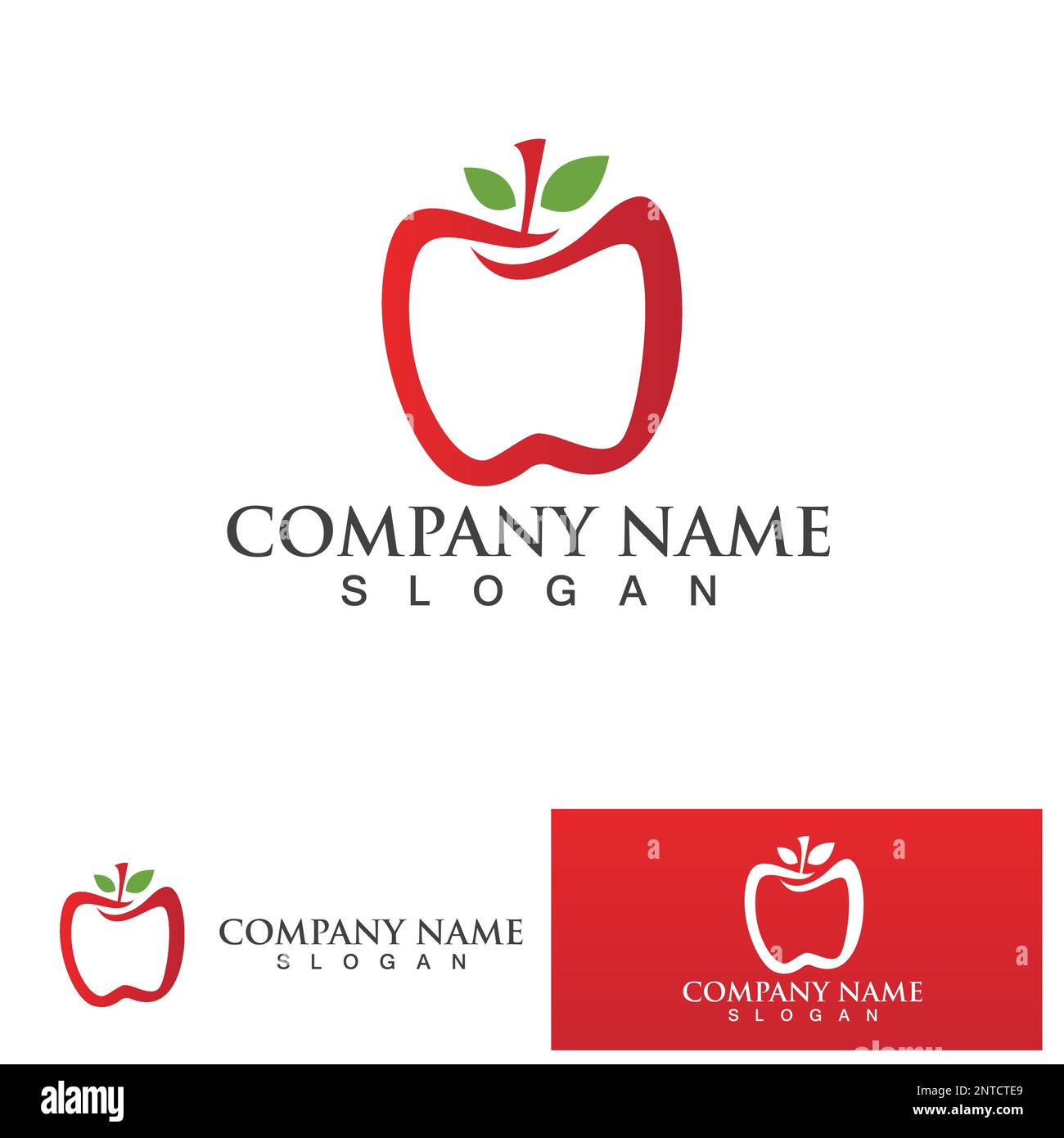 Apple logo. fruit healthy food design.Apple logo design inspiration ...