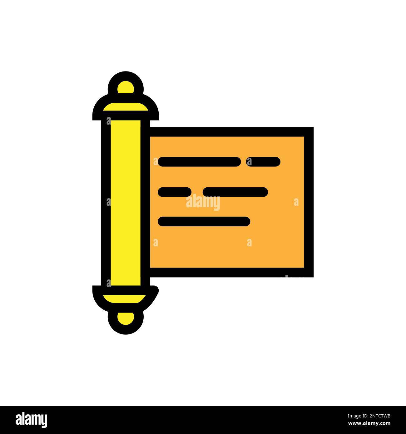 Holy scripture line icon isolated on white background. Black flat thin ...