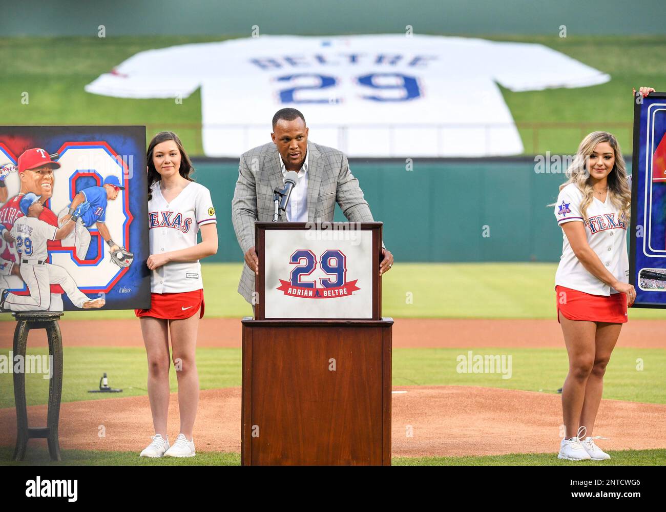 June 08, 2019: Former Texas Rangers third baseman Adrian Beltre #29 ...