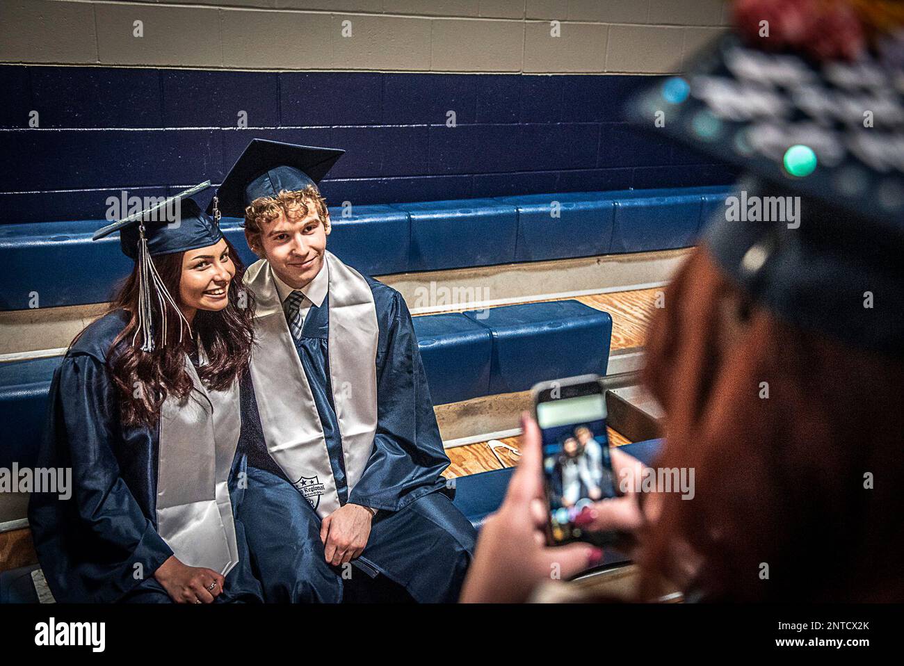 Reagan Allen poses for a photo with her boyfriend Andrew Frechette ...