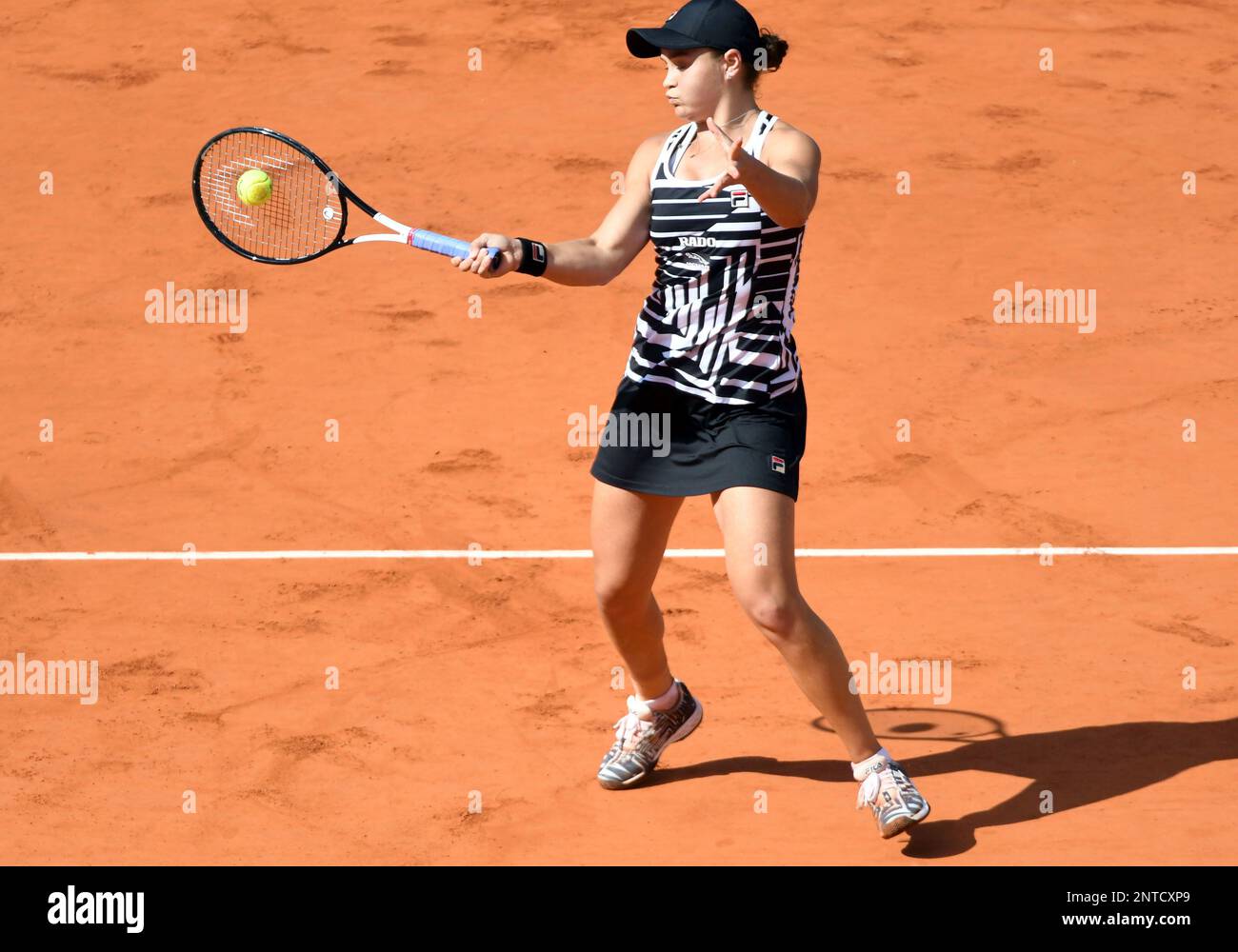 PARIS, FRANCE - JUNE 08: Ashleigh Barty (AUS) in action defeating ...