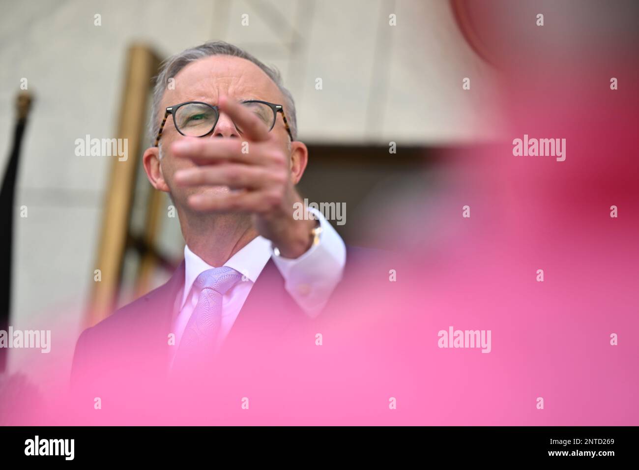 Prime Minister Anthony Albanese at a press conference at Parliament ...