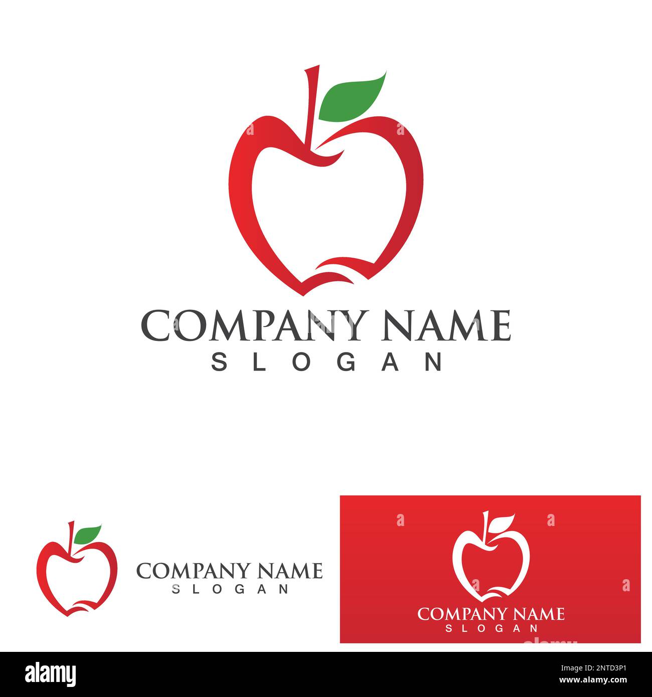 Apple logo. fruit healthy food design.Apple logo design inspiration ...