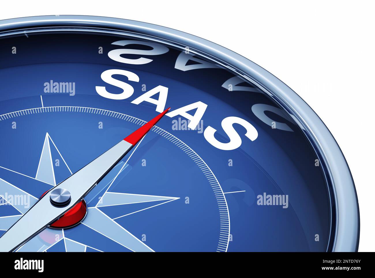 3D rendering of an software as a service compass Stock Photo - Alamy