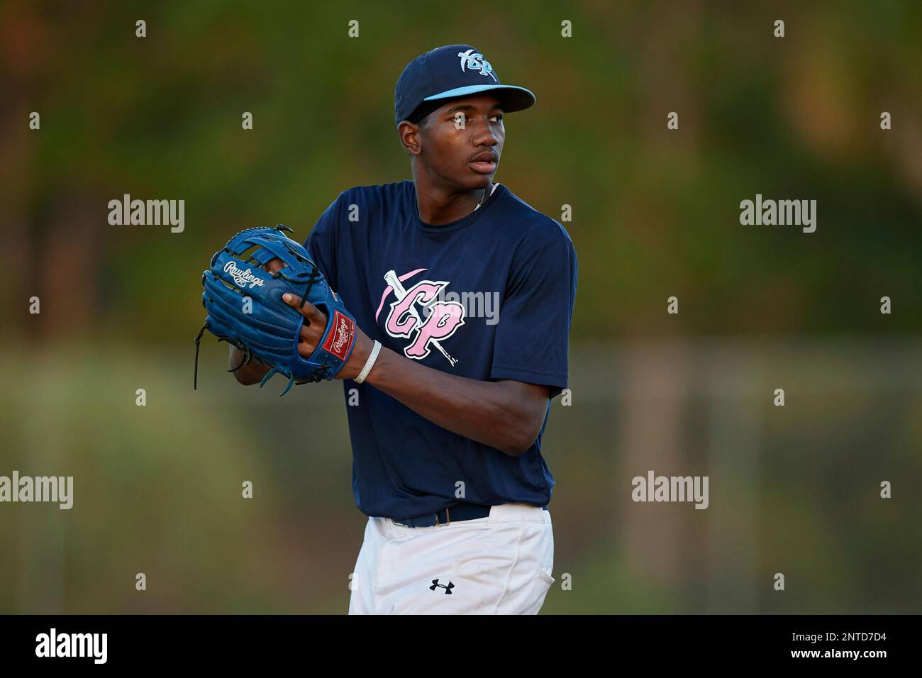 Lebarron Johnson during the WWBA World Championship at the Roger Dean Complex on October 20 ...