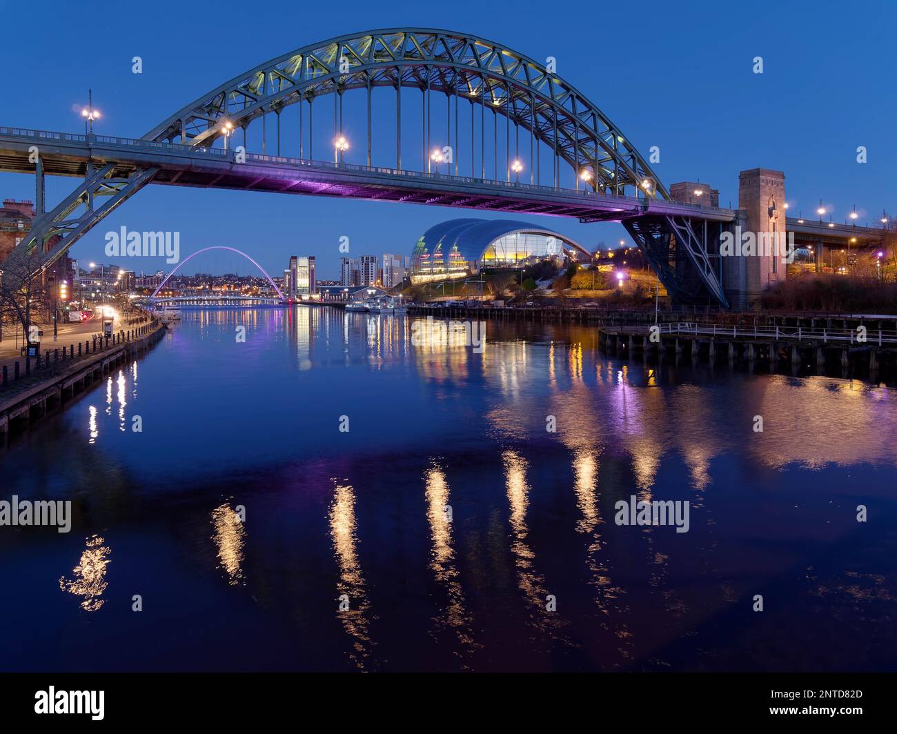 NEWCASTLE UPON TYNE, TYNE AND WEAR/UK - JANUARY 20 : View of the Tyne ...