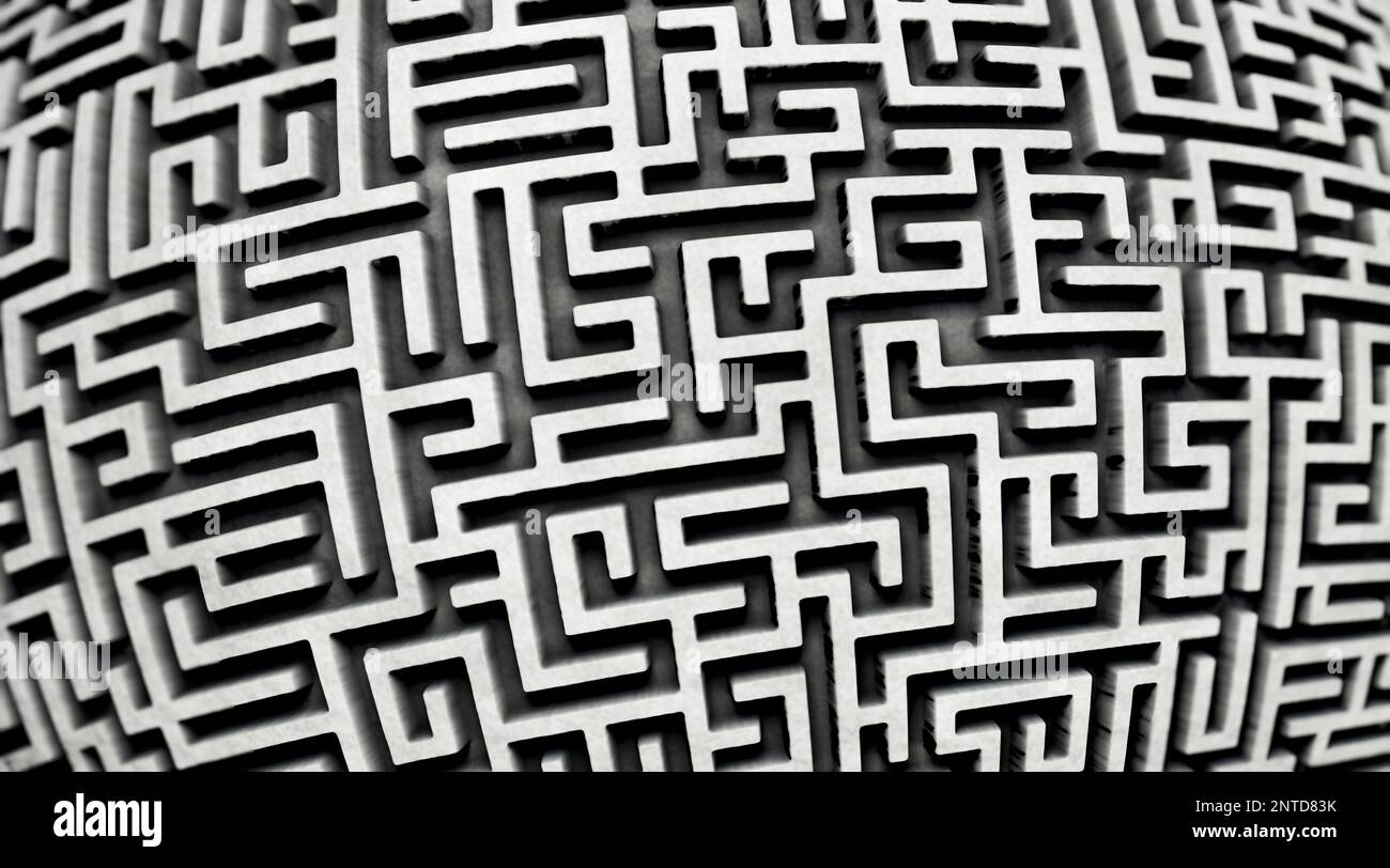 Maze sphere hi-res stock photography and images - Alamy