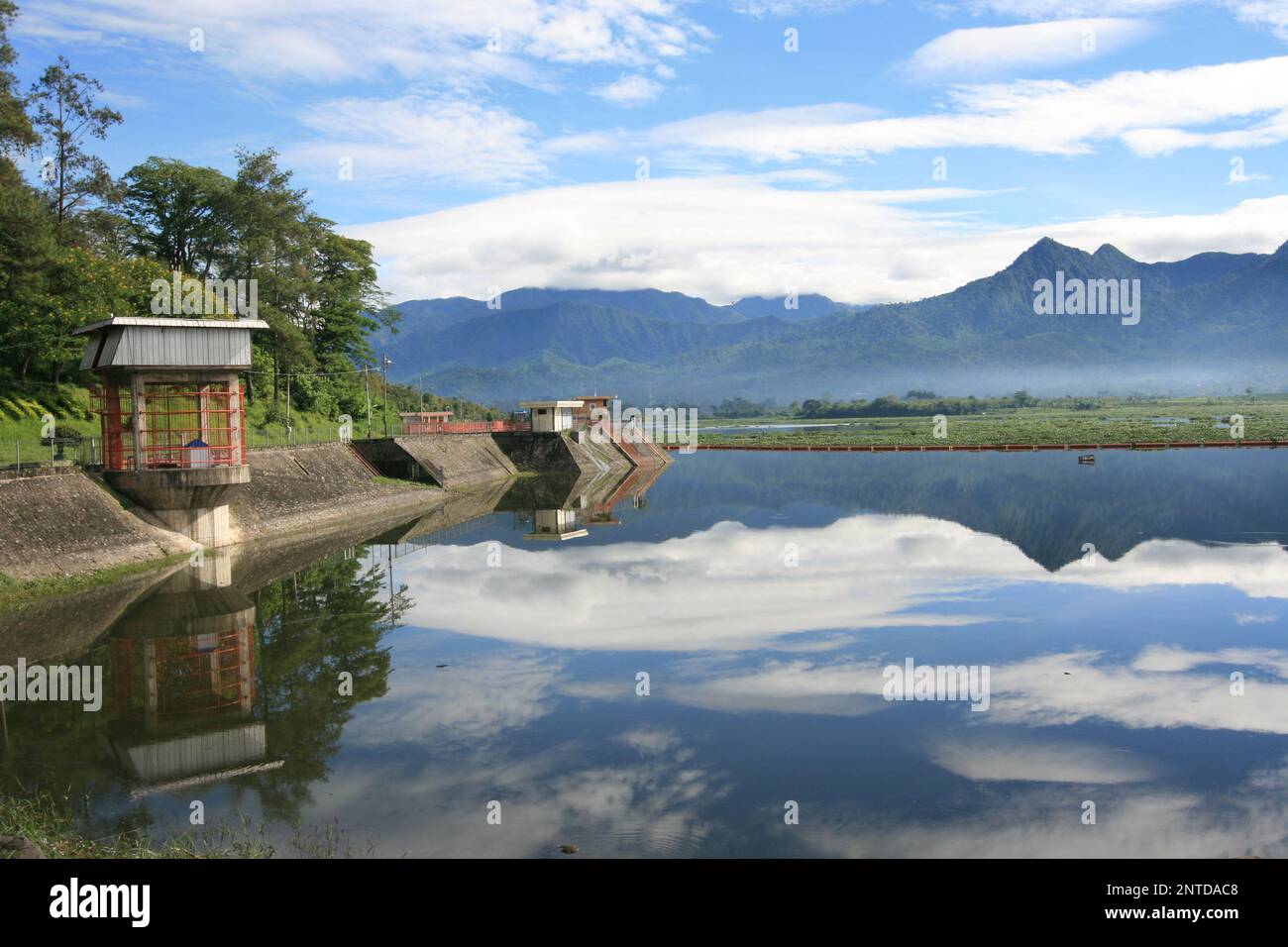 the beauty of selorejo dam in Malang City, East Java Indonesia Stock ...