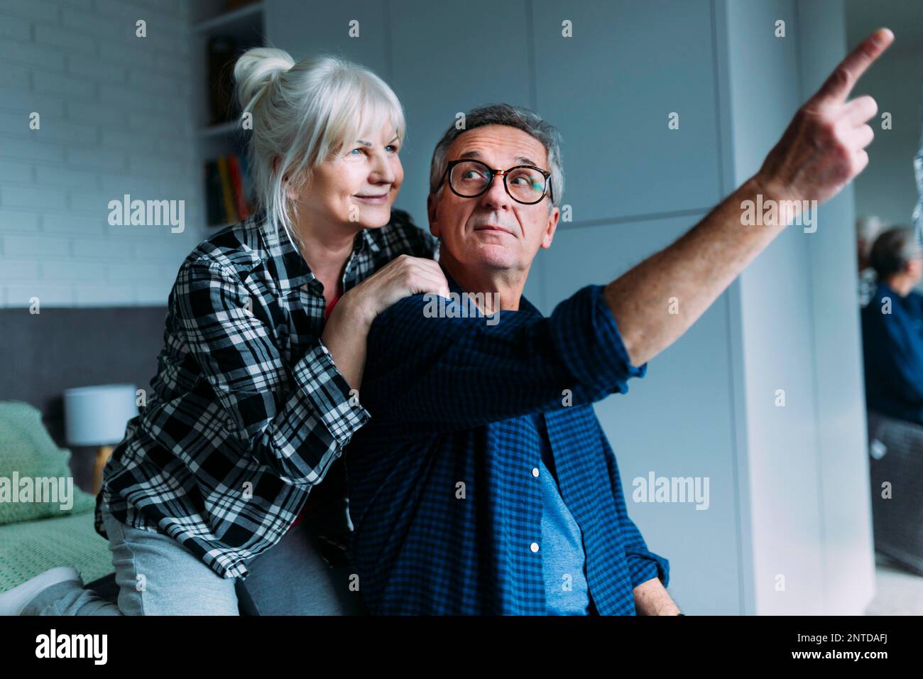 Content family at home retirement hi-res stock photography and images ...