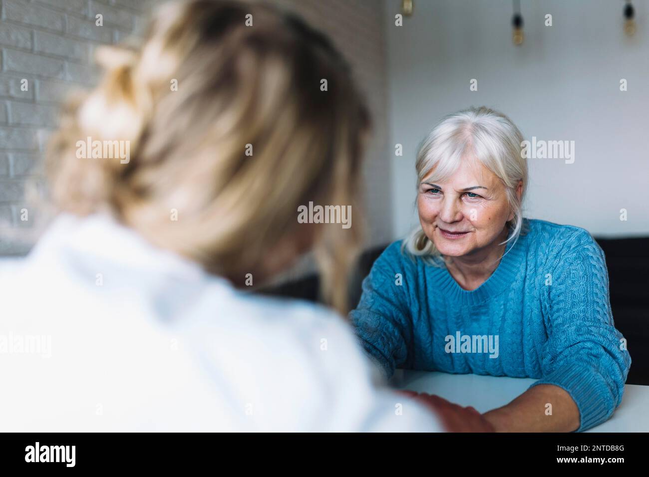 Blue care nursing home hi-res stock photography and images - Alamy