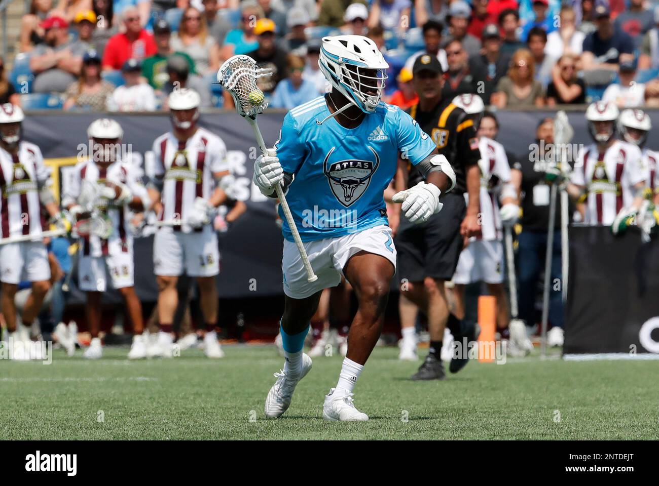 FOXBOROUGH, MA - JUNE 02: Atlas LC midfield Pat Young (2) during a ...